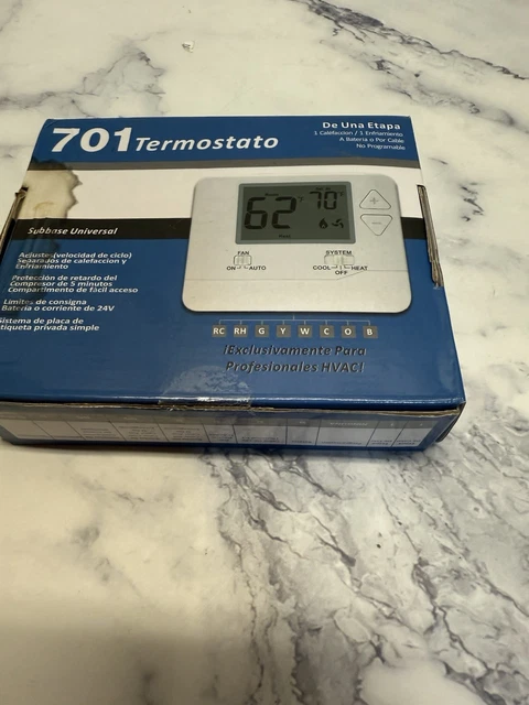 PRO1 T701 Single Stage Digital Non-Programmable Thermostat (1H/1C) NEW ...