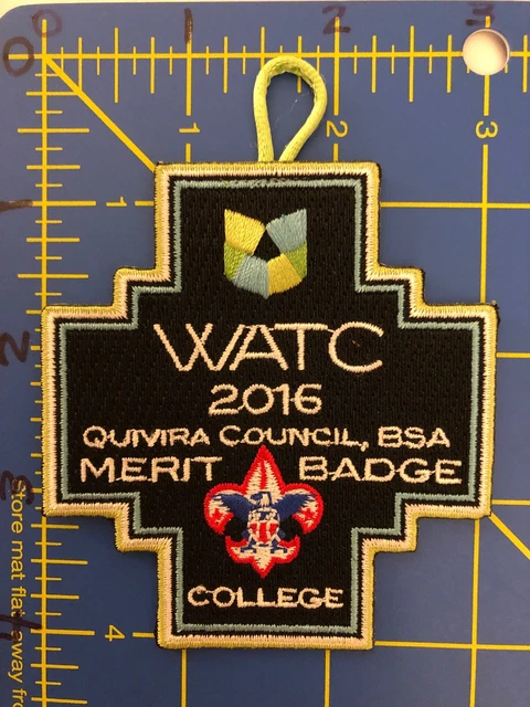 MONTRE MERIT BADGE Collège Wichita Ks 2016 Patch Quivira Conseil Scouts ...