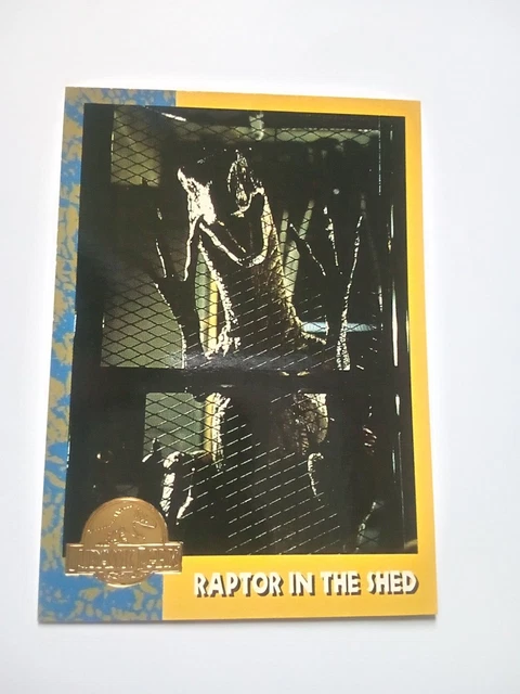 JURASSIC PARK RAPTOR In The Shed 53 Topps Trading Card USA 1993 $19.42 ...