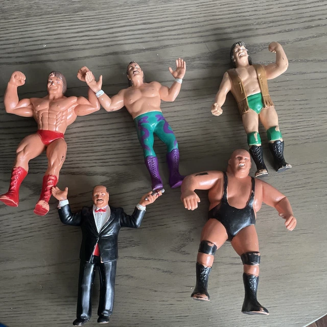 80S LJN WRESTLING Superstars - WWF Wrestler lot x 5 vintage figures ...