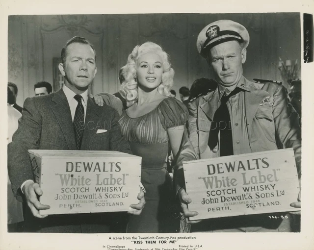RAY WALSTON JAYNE Mansfield Kiss Them For Me 1957 Photo Original #26 ...