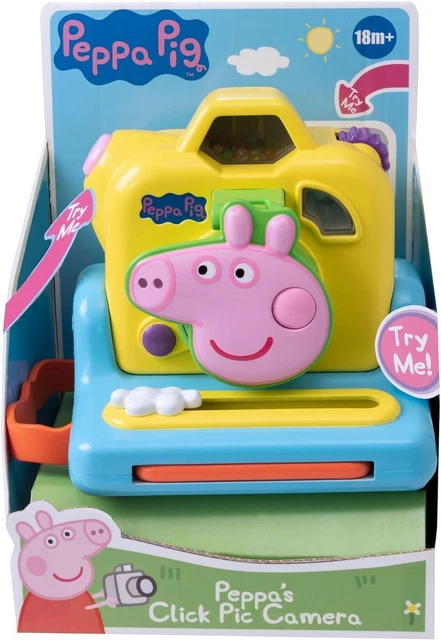 PEPPA PIG CLICK Pic Interactive Camera With Sound Playset Gift 18m ...
