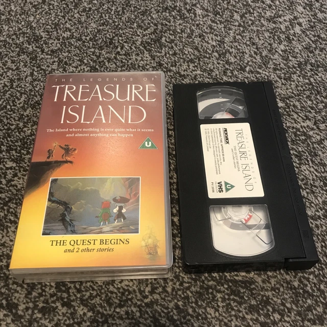 THE LEGENDS OF TREASURE ISLAND - VHS VIDEO - THE QUEST BEGINS / VERY ...