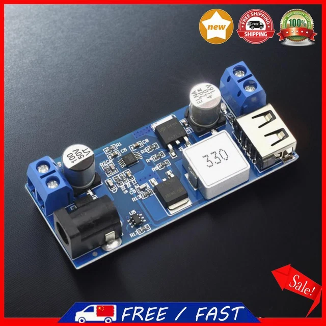 DC-DC 24V/12V TO 5V 5A Step-down Charging Module USB Voltage Regulator ...