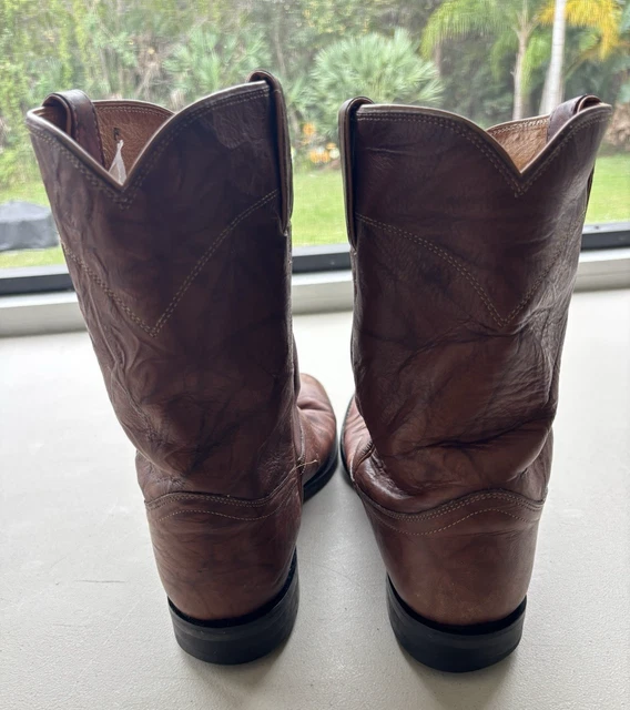 JUSTIN LEATHER COWBOY Boots Size 10D 3163-73820 V0107 £14.82 - PicClick UK