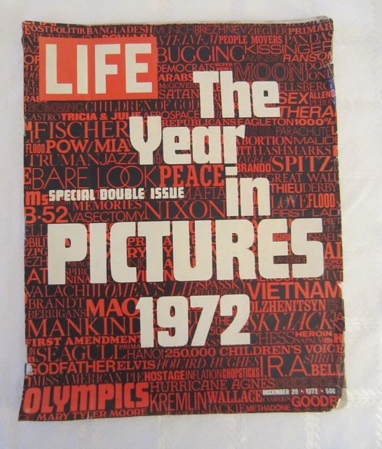 LIFE MAGAZINE THE Year in Pictures of 1972 Dec 29, 1972. £7.74 ...