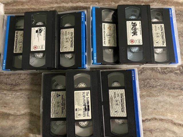WWF / WWE VHS 9 Classic One Off Shows Set Wrestling Tape Bundle / Job ...