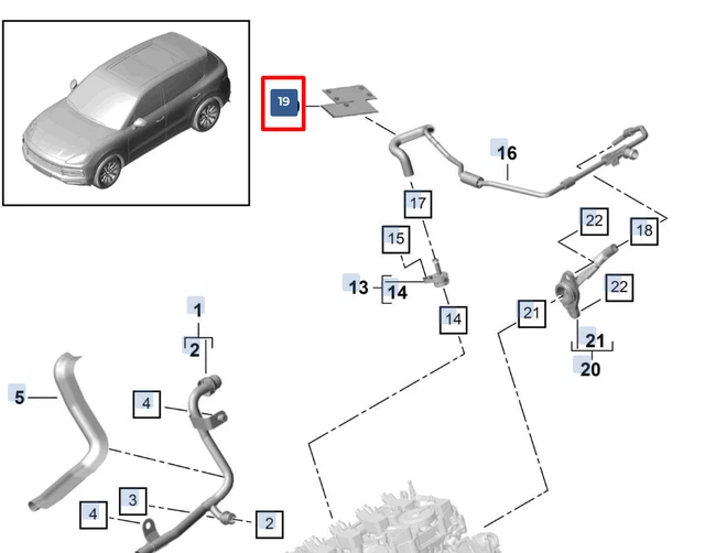 PROTECTION THERMIQUE PORSCHE CAYENNE 9Y0 PAC133833C NEUF ORIGINE EUR 31 ...