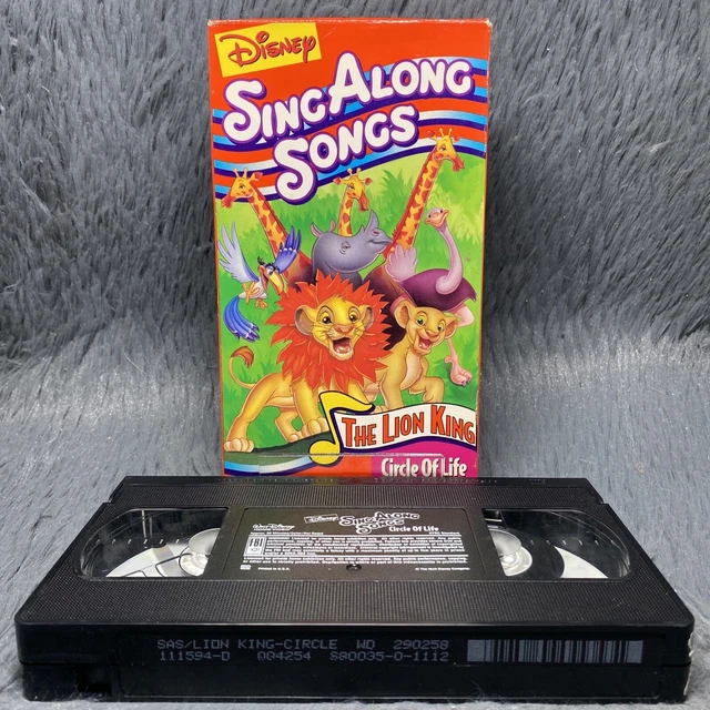 DISNEYS SING ALONG Songs The Lion King Circle of Life VHS 1994 Disney ...
