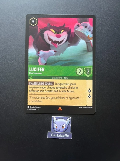 CARTE LORCANA LUCIFER 85/204 Rare Disney Chapitre 2 FR NEUF EUR 2,00 ...