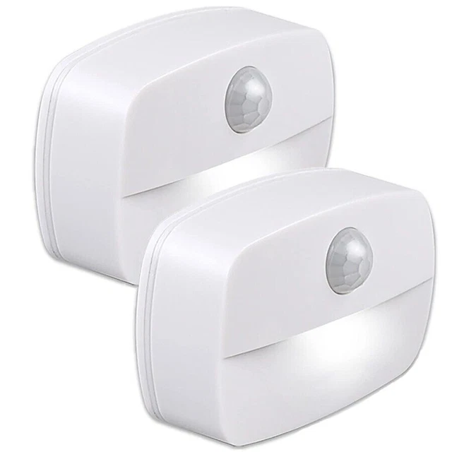 1/2/4PC MOTION SENSOR Light Indoor LED Night Stick on Night Light ...