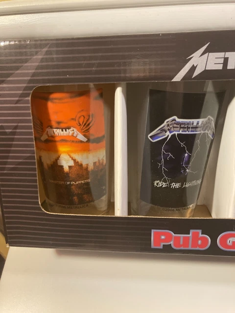 METALLICA SET OF 4 16 oz Pint Glasses New in Box £55.12 - PicClick UK