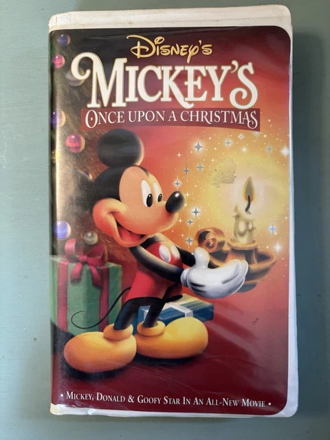 DISNEY’S MICKEY’S ONCE Upon A Christmas VHS Cassette Movie - WORKS $8. ...