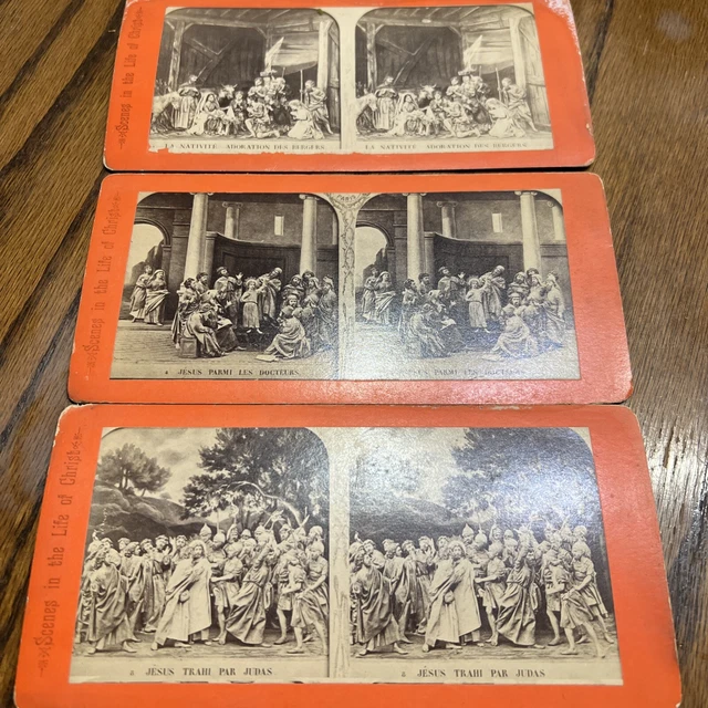 STEREOVIES CARDS SCENES in the life pf Jesus Christ £8.40 - PicClick UK
