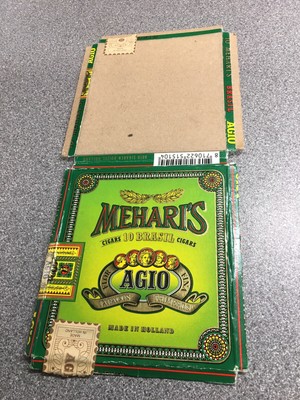 VINTAGE MEHARI’S AGIO Cigar Box - To hold 10 Cigars - Made In Holland ...