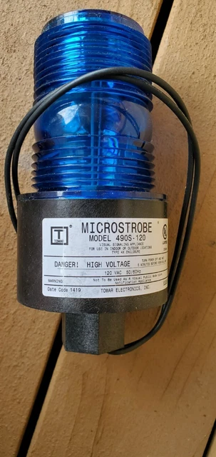 TOMAR 490S-120 MICROSTROBE Light, Voltage: 120VAC 50/60Hz, Color: Blue ...