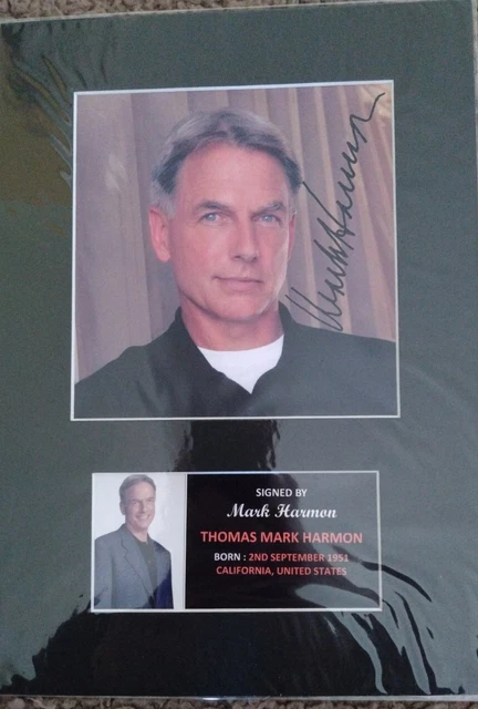 MARK HARMON, NCIS Gibbs, Signed Autograph Mounted Display £20.00 ...