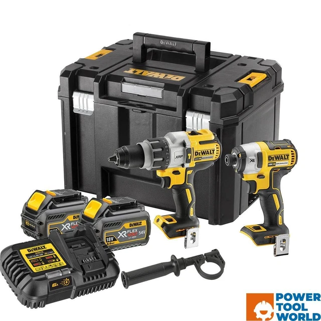 DEWALT DCK276T2T-GB BRUSHLESS 18v XR Combi Drill & Impact Driver Twin Kit Inc... £413.39 ...
