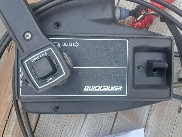 MERCURY QUICKSILVER OUTBOARD Control Box Throttle Shifter + Cable 12ft ...