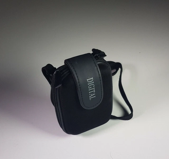 VINTAGE HARD CASE With String Compact Digital Camera Pouch Travel Bag ...