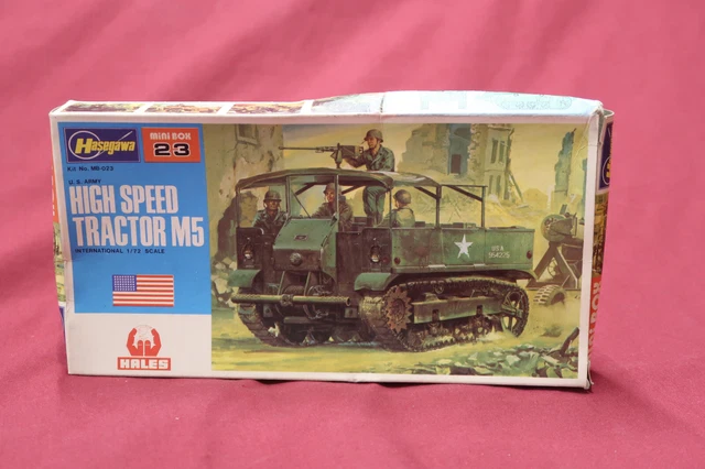 HASEGAWA US ARMY WW2 M5 high speed artillery tractor MB-023 1:72 ...