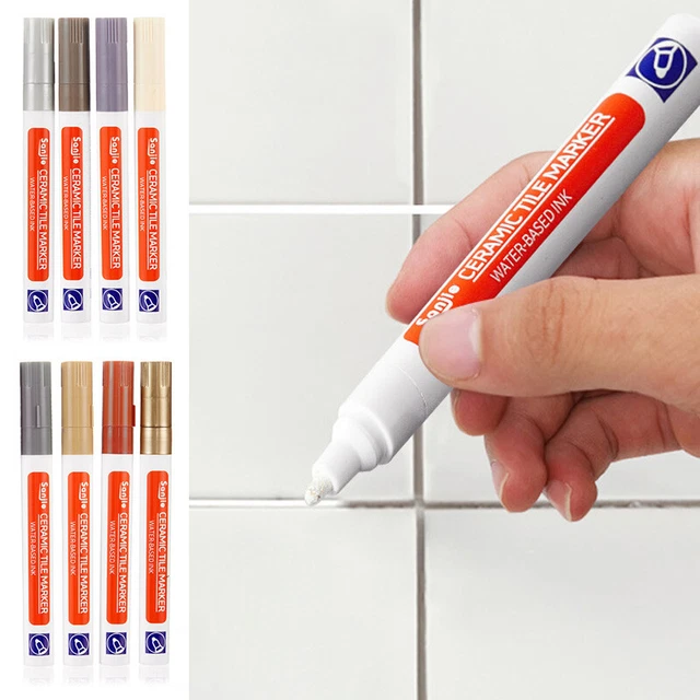 TILE GROUT COATING Marker Home Wall Tiles Floor Gap Professional Repair ...