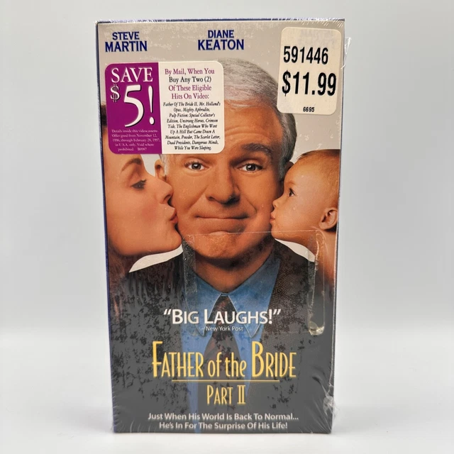 FATHER OF THE Bride Part II 2 VHS Tape New Sealed Touchstone Security ...