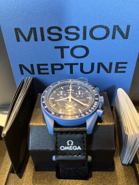SWATCH X OMEGA bioceramic moonswatch mission to neptune Nuovo Originale ...