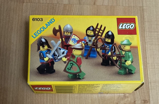 LEGO VINTAGE CASTLE 6103 Castle Mini Figures from 1988 complet avec ...