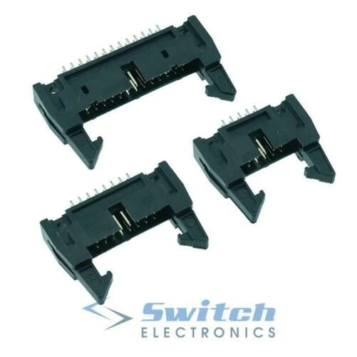 IDC VERROUILLÉE PCB Prise Câble Ruban Emballé Header Connecteurs 2.54mm ...