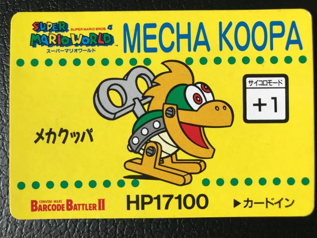 MECHAKOOPA SUPER MARIO World Barcode Battler 2 Vintage Card Japanese ...