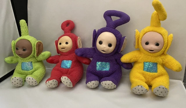 TELETUBBIES SET OF 4 plush soft toy 6” beanie - Golden Bear UK 1996 £8. ...