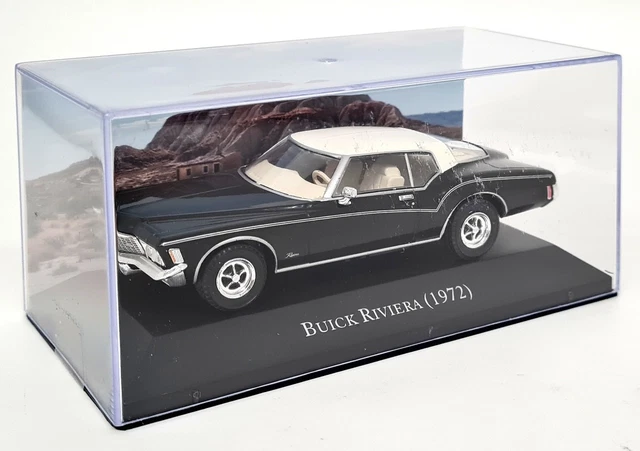 ATLAS 1/43 BUICK Riviera 1972 Black Diecast Scale Model Car £19.99 ...