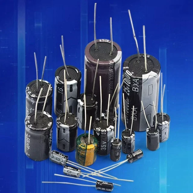 10/20/30/50PCS BLACK ELECTROLYTIC Capacitor Element Capacitor ...