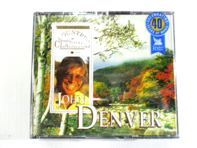 JOHN DENVER COUNTRY Classics CD 3 Disc Set Readers Digest 1996 Brand ...