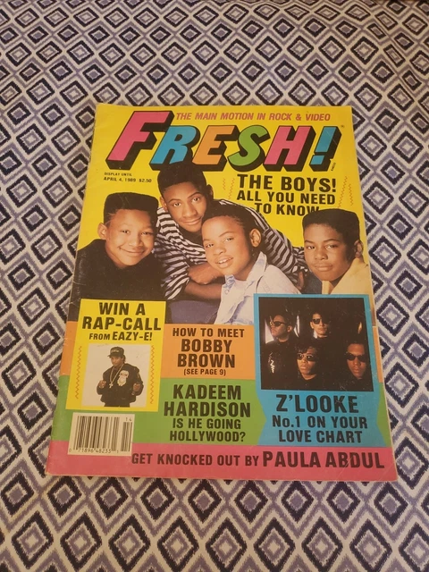 FRESH APRIL 4 1989 Magazine Issue Eazy-E Bobby Brown Michael Jackson ...