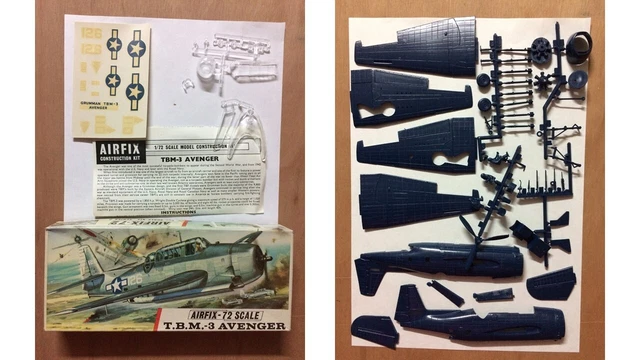 172 Airfix 297 Grumman Gm Tbm 3 Avenger Usn Uss Yorktown Bennington Vt 9 Vt 82 £1707
