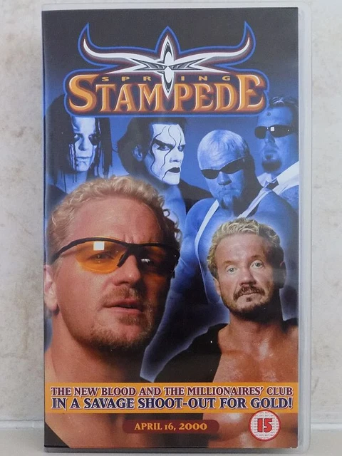 WCW SPRING STAMPEDE 2000 nWo VHS VIDEO TAPE PAL WWF WWE JEFF JARRETT ...