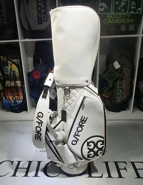 SAC DE GOLF G FORE Caddy Bag Blanc Neuf avec étiquettes PU 4,5 kg Du ...