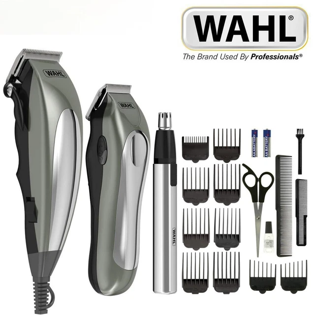 WAHL CORDED HAIR Clipper & Trimmer Complete Grooming Kit Deluxe Gift Set £39.99 - PicClick UK