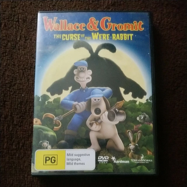 WALLACE & GROMIT: The Curse Of The Were-Rabbit DVD (Region 2,4) VGC £4. ...