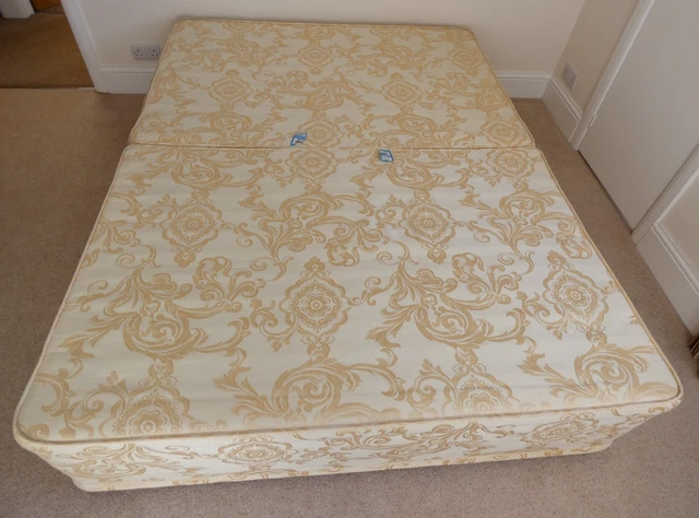 KING SIZE DIVAN Base (sprung) + 4 Large Storage Drawers, meets Fire Reg ...