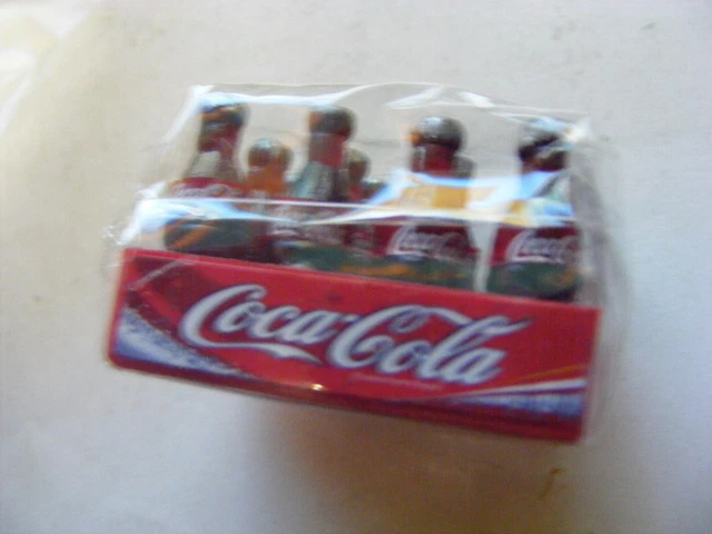 MINI-CARTON 12 COCA Cola miniature bottles,plastic,plus 3 extra bottles ...