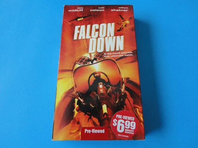FALCON DOWN (BLOCKBUSTER Video Vhs) William Shatner, Judd Nelson £5.59 ...