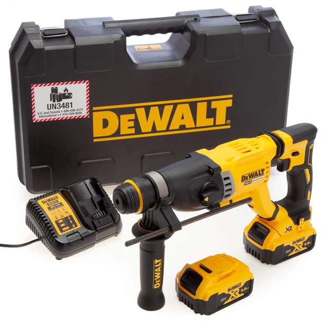 DEWALT DEWALT DCH263P2 18V XR Brushless SDS Plus Hammer Drill (2 x 5 ...