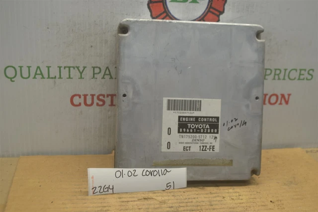 2001-2002 TOYOTA COROLLA AT Engine Control Unit ECU 8966102800 Module ...