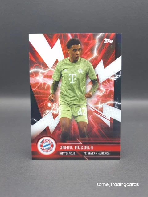 TOPPS FC BAYERN München Fan Set 2023/24 Jamal Musiala Super Electric /50 EUR 34,90 - PicClick DE