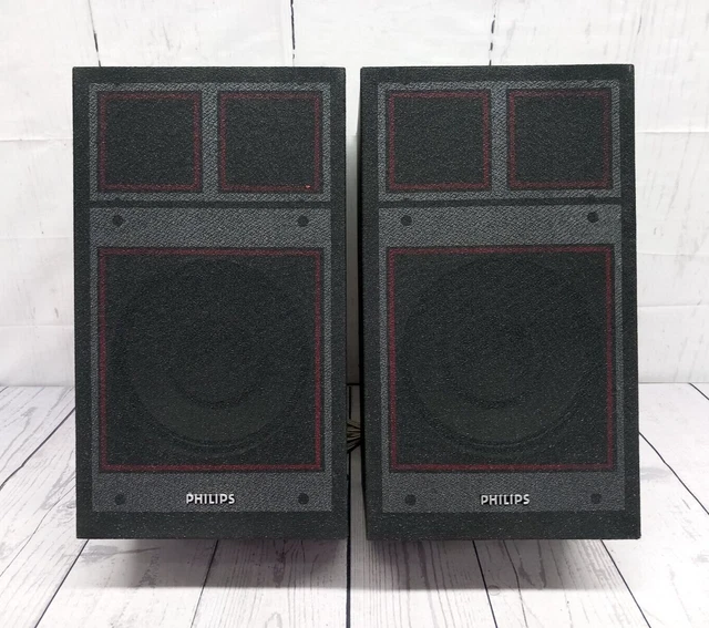 PHILIPS SPEAKERS VINTAGE 1980s 70FB152/11R 4 OHM Retro HiFI Audio £29. ...