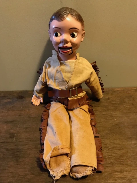 VINTAGE 1930'S 18& Charlie McCarthy Ventriloquist Composition Head Doll ...