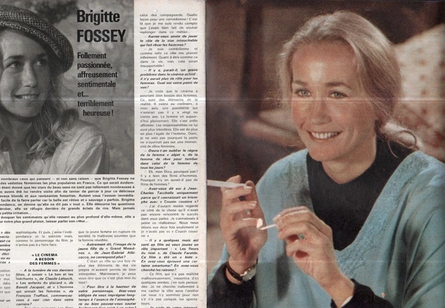 COUPURE DE PRESSE Clipping 1977 Brigitte Fossey (4 pages) EUR 5,00 ...